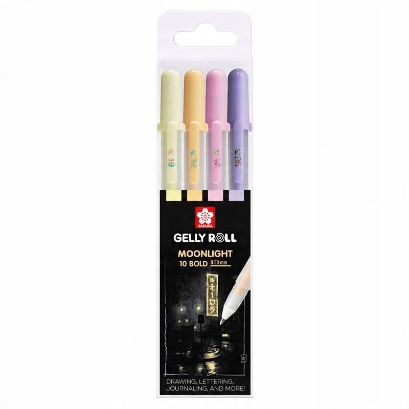 Zestaw 4szt długopis żelowy SAKURA Gelly Roll Moonlight SUNRISE SET 0,5 ...