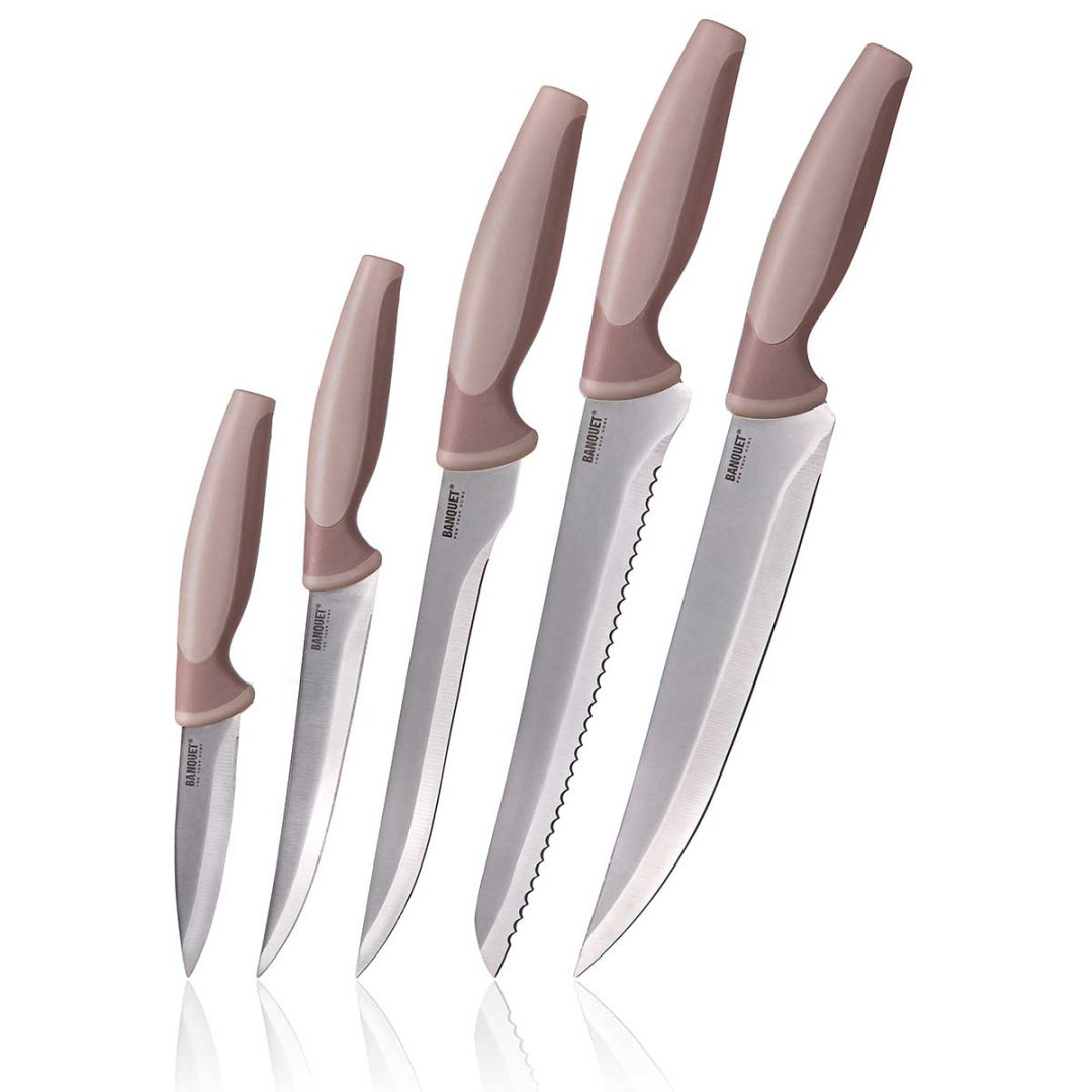 ZESTAW 5 NOŻY KUCHENNYCH BANQUET TRINITY - Banquet | Sklep EMPIK.COM