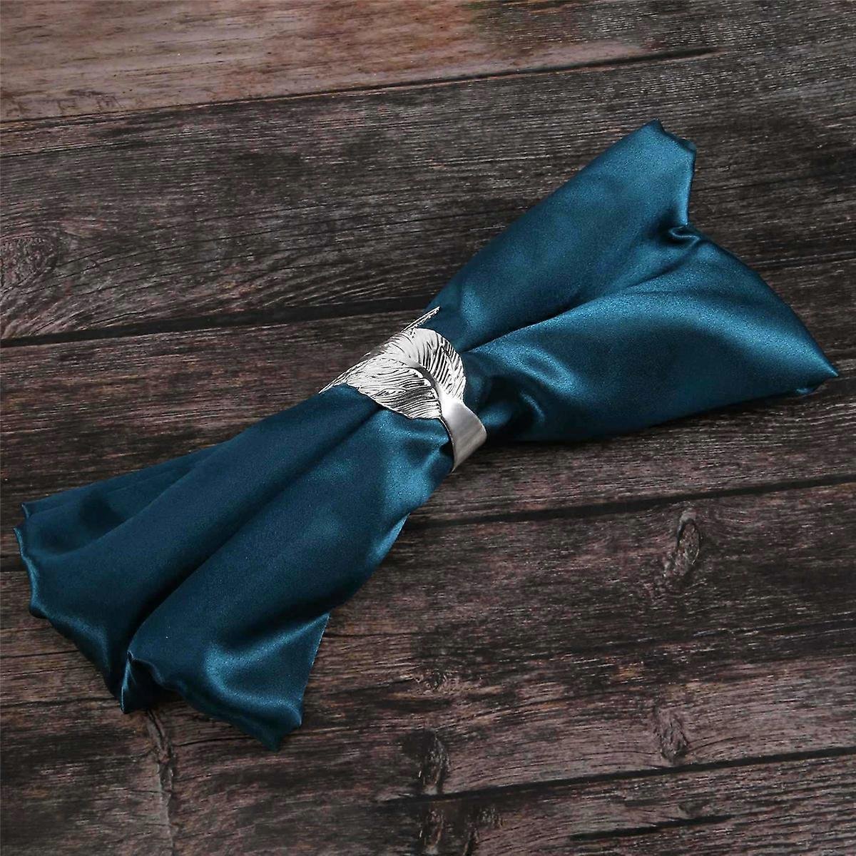 Zestaw 6 pierścieni na serwetki w kształcie liści, pierścienie na serwetki w kształcie liści do ...