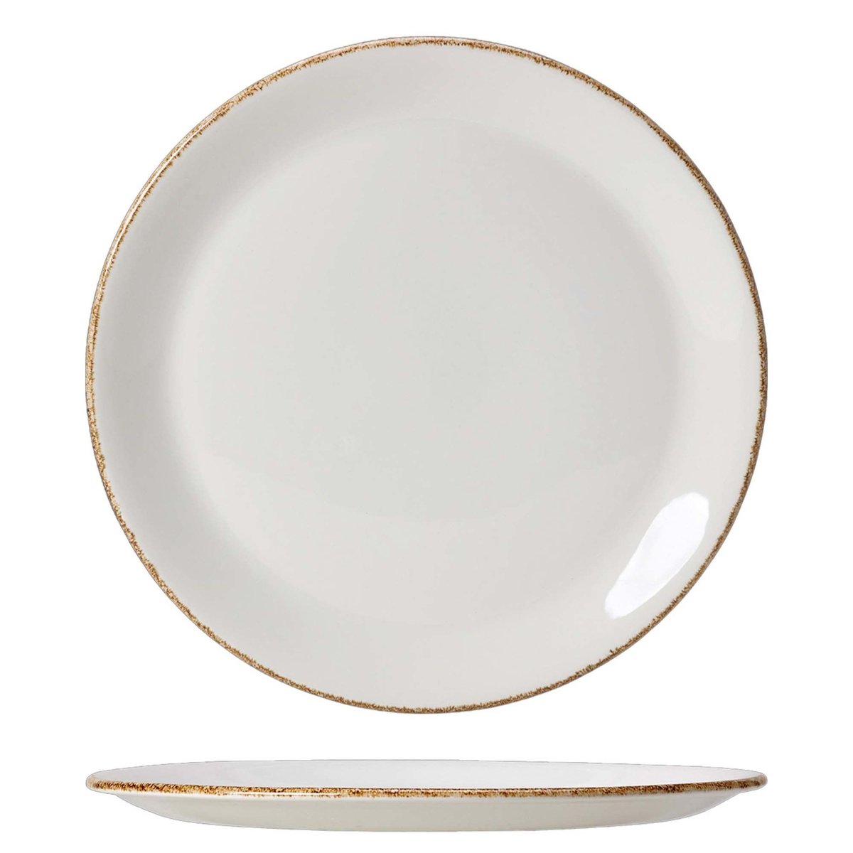 Zestaw 6x Talerz coupe Brown Dapple ⌀202 mm - Fine Dine | Sklep EMPIK.COM