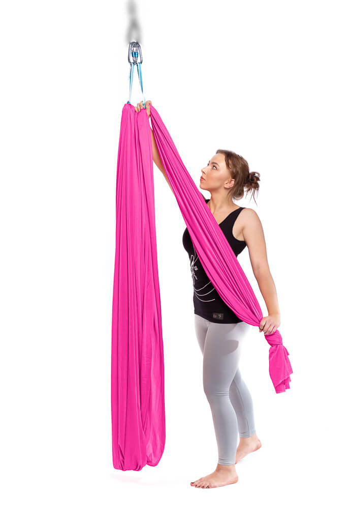 Zestaw AIR - szeroki hamak do jogi, rehabilitacji i sensoryki, ze zmianą wysokości hamaka 7m ...