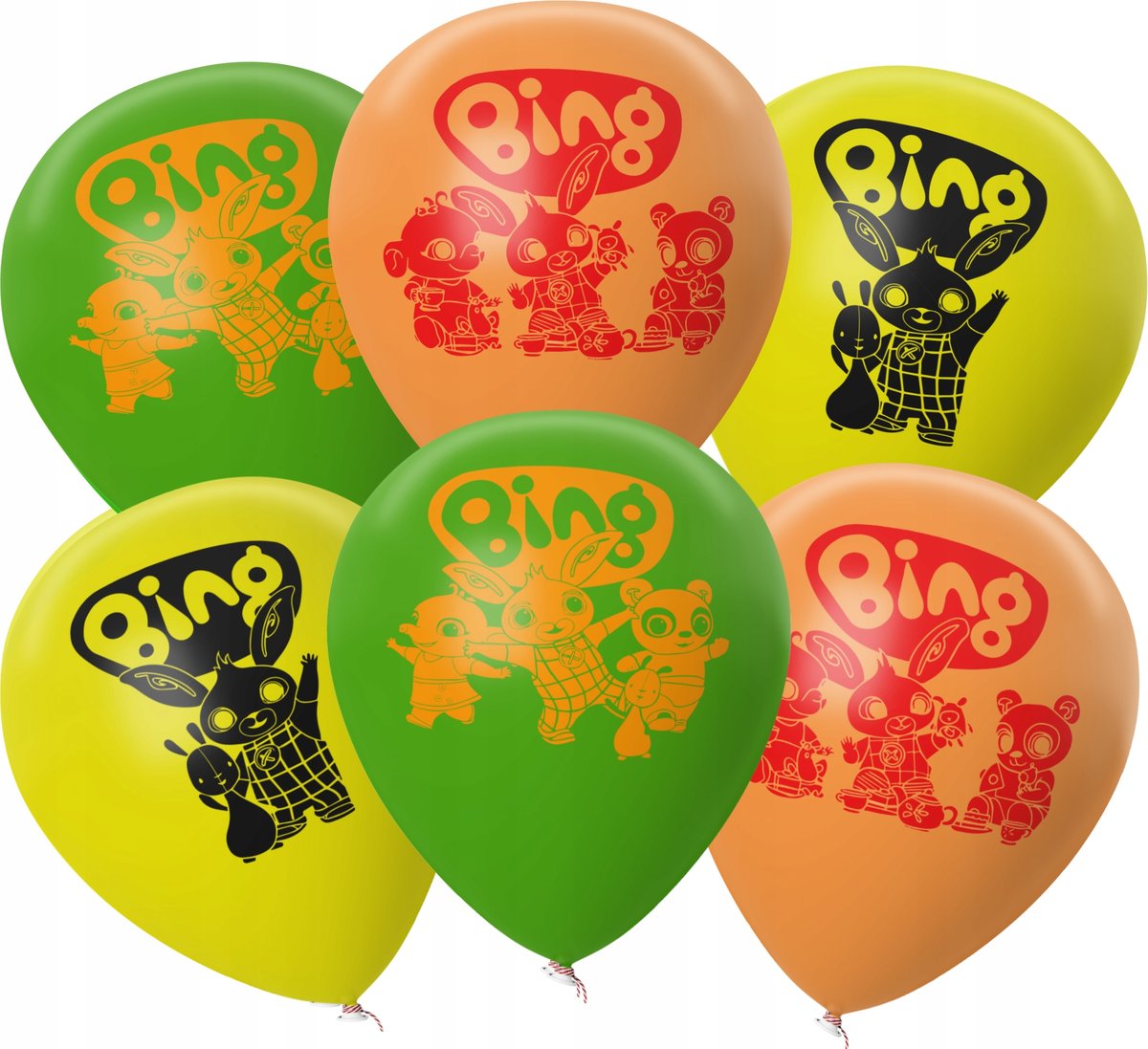 ZESTAW BALONÓW Z NADRUKIEM KRÓLIK BING DEKORACJA URODZINOWA NA IMPREZE ...