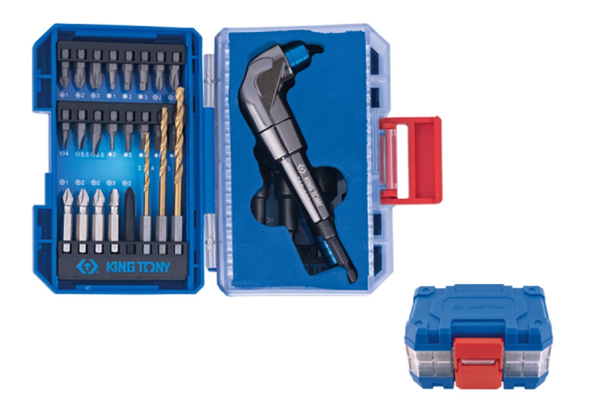 ZESTAW BITÓW DO WKRĘTARKI 1/4" 45cz., BITY HEX, TORX, PH, PZ, PŁASKIE ...