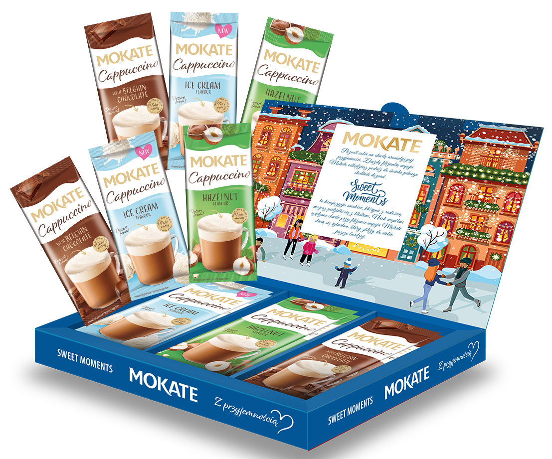 Zestaw Bombonierka Mokate Cappuccino Mix Smak Czekolada, Orzech, Lody 180g - Mokate | Sklep ...