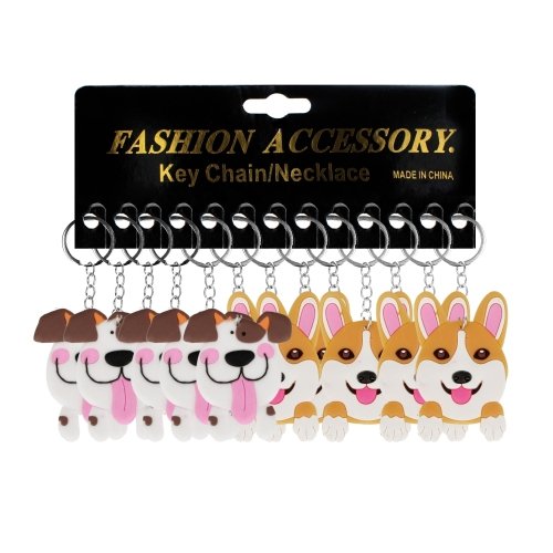 Zestaw brelok gumowy pies 6 cm Adar 12 sztuk - Adar | Sklep EMPIK.COM