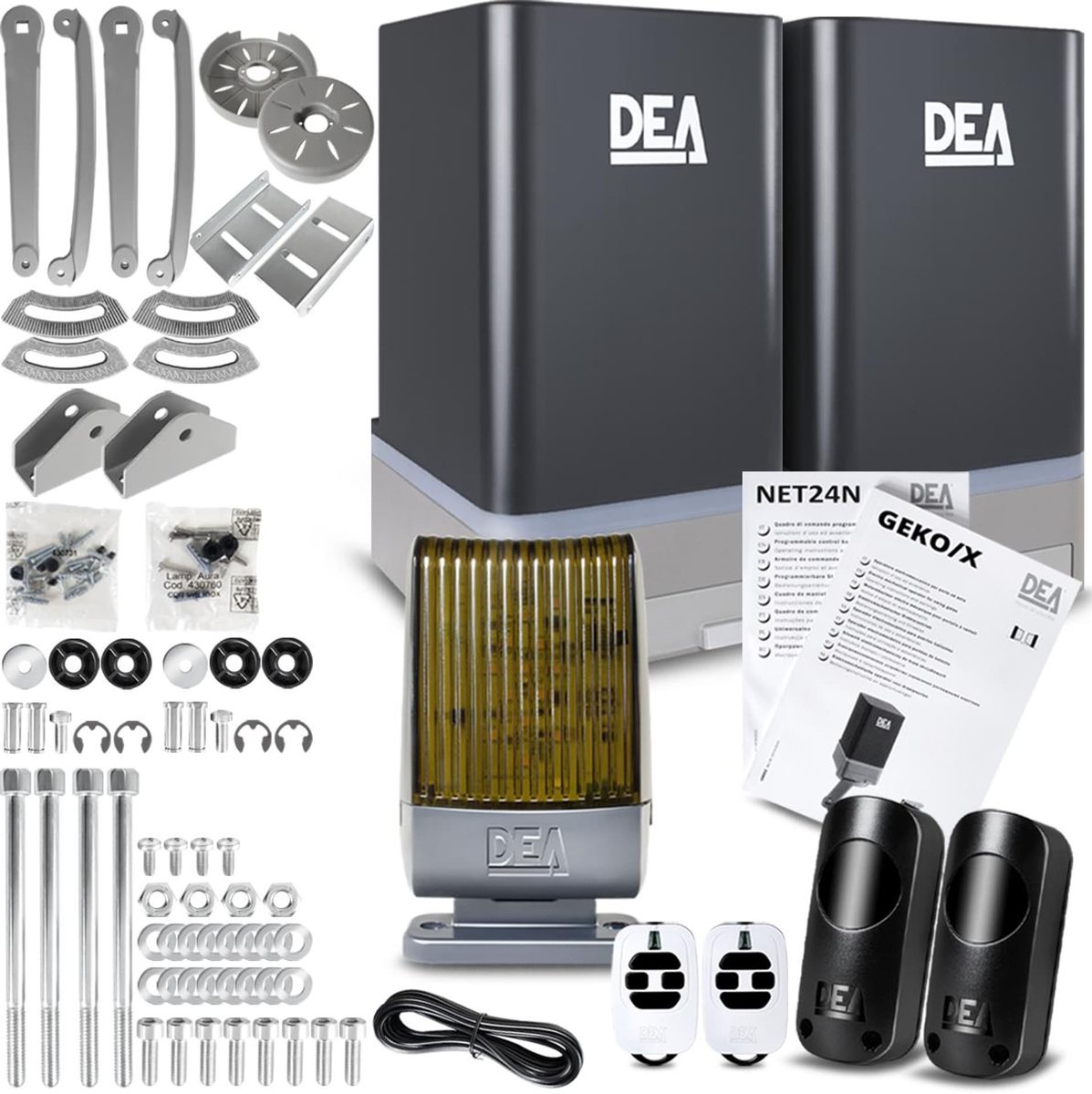 Zestaw DEA KIT GEKO/X do 6m bramy dwuskrzydłowej (628600) - DEA | Sklep ...