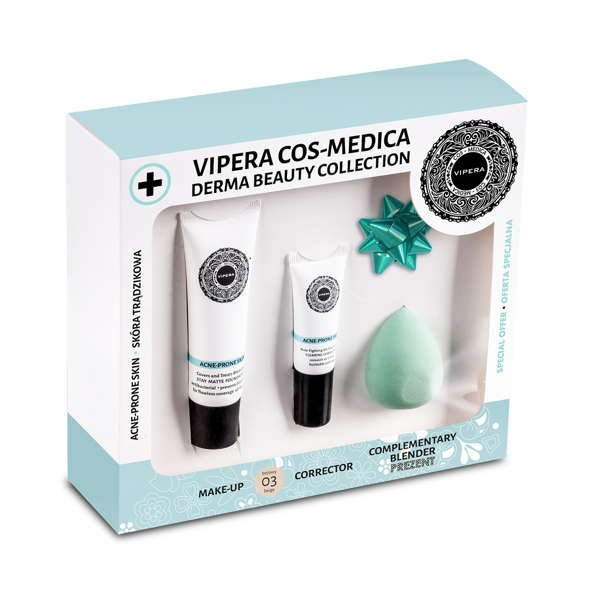 Zestaw Dermo-Beauty 03, Organiczny Make-up - Cera Tłusta, Trądzikowa ...