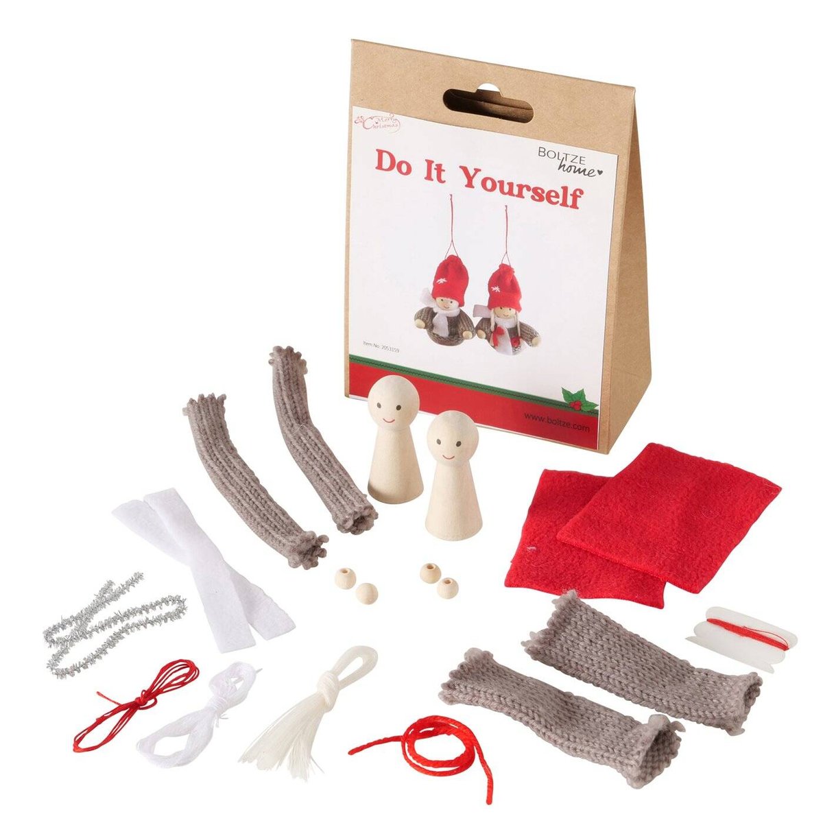 Zestaw DIY do samodzielnego stworzenia ozdób, 2 ludziki - Boltze ...