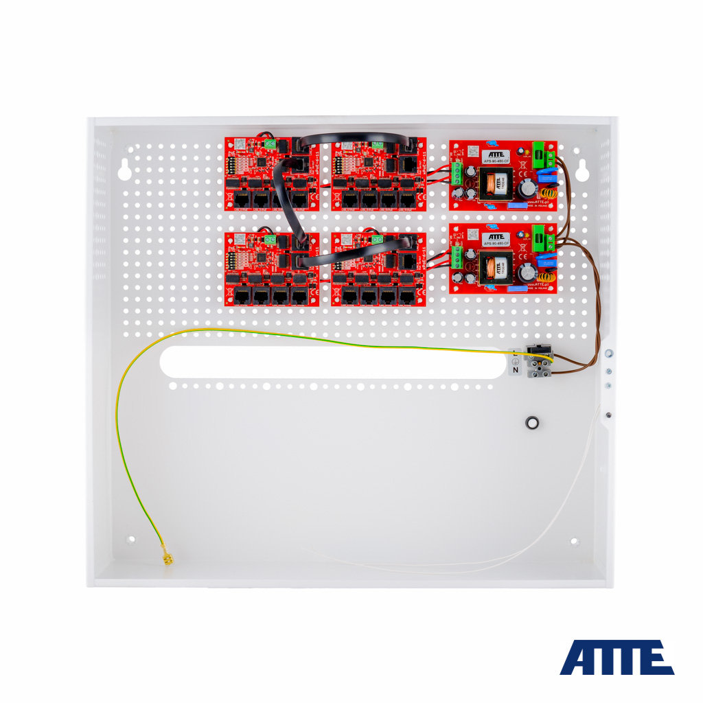 Zestaw do 17 kamer IP switch PoE 17P+1UP ATTE IP-17-11-H - Inna marka ...