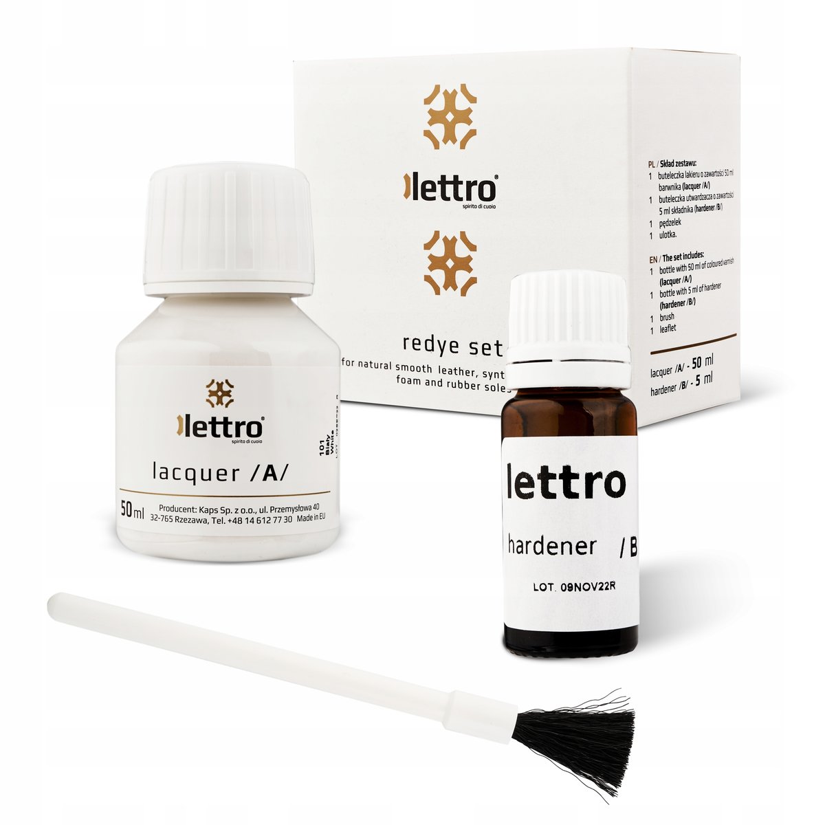 Zestaw Do Butów Lakier Utwardzacz Biały Lettro - Lettro | Sport Sklep ...