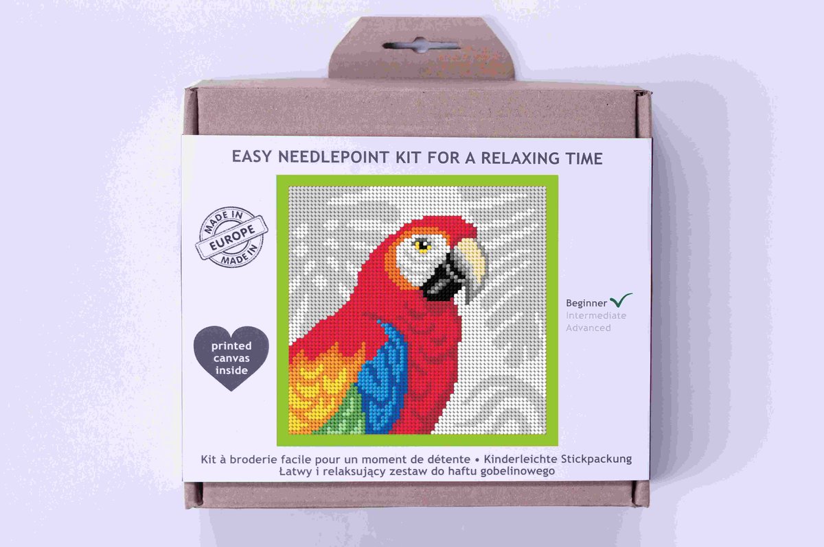 zestaw do haftu mini gobelinowego papuga ara - ANEX-BIS | Sklep EMPIK.COM