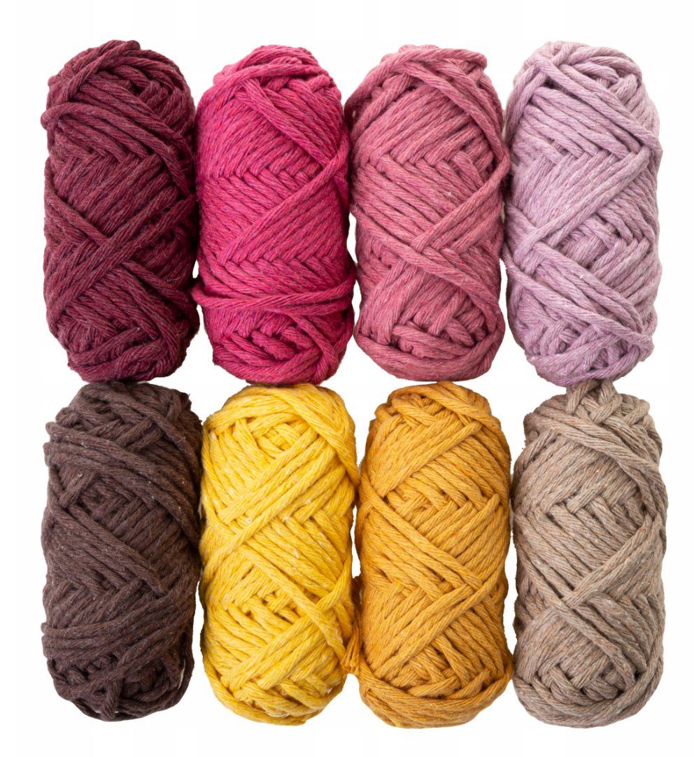 Zestaw do Makramy 160m 3mm Mix Kolorów - Kolorowe Motki | Sklep EMPIK.COM