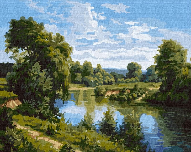 Zestaw do malowania po numerach. "Letni pejzaż ©Siergiej Łobach ...