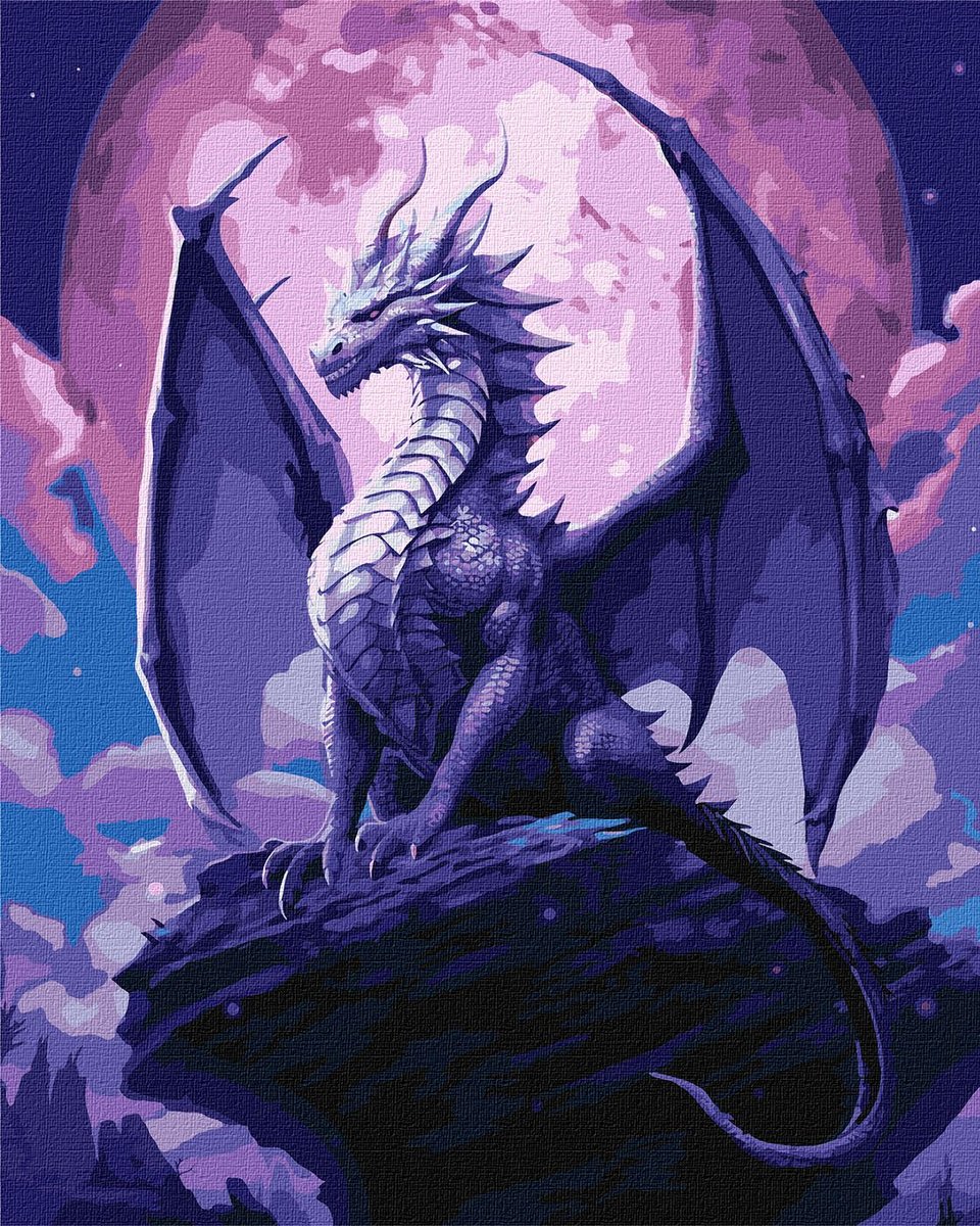 Zestaw do malowania po numerach. "Majestatyczny smok ©art_selena_ua ...