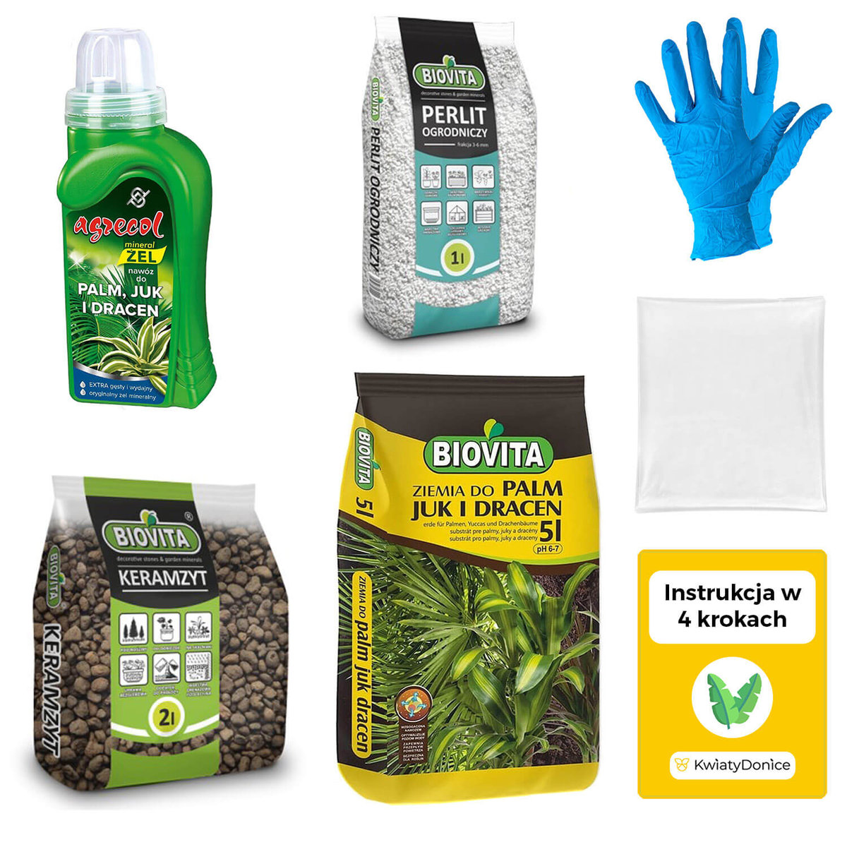 Zestaw do przesadzania PALM JUK I DRACEN 6w1 - Kwiatydonice.pl | Sklep ...