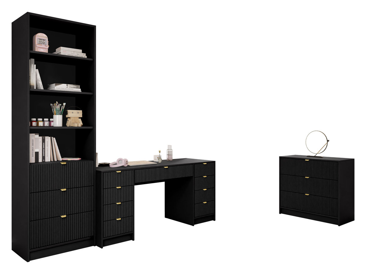 Zestaw Do Salonu Tireno Vi, Czarny Molet - Mirjan24 | Sklep EMPIK.COM