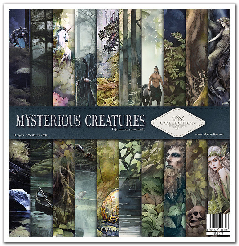 Zestaw do scrapbooking SLS-071 Mysterious Creatures - ITD Collection | Sklep EMPIK.COM