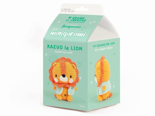 Zestaw do szydełkowania amigurumi dla średnio zaawansowanych - lew 10cm DIY - Inna marka | Sklep ...