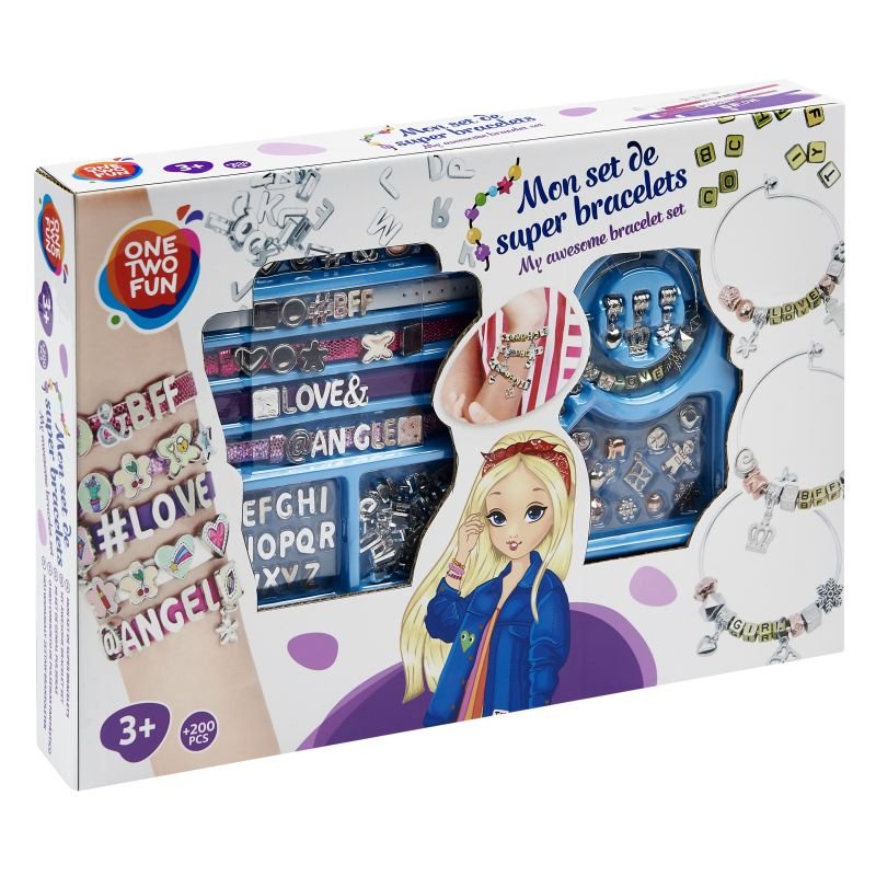 Zestaw Do Tworzenia Biżuterii One Two Fun 200El. - One Two Fun | Sklep EMPIK.COM
