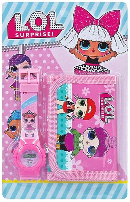 Zestaw Dziecięcy Dziewczęcy L.O.L. Zegarek + Portfel Dla Dziewczynki ...