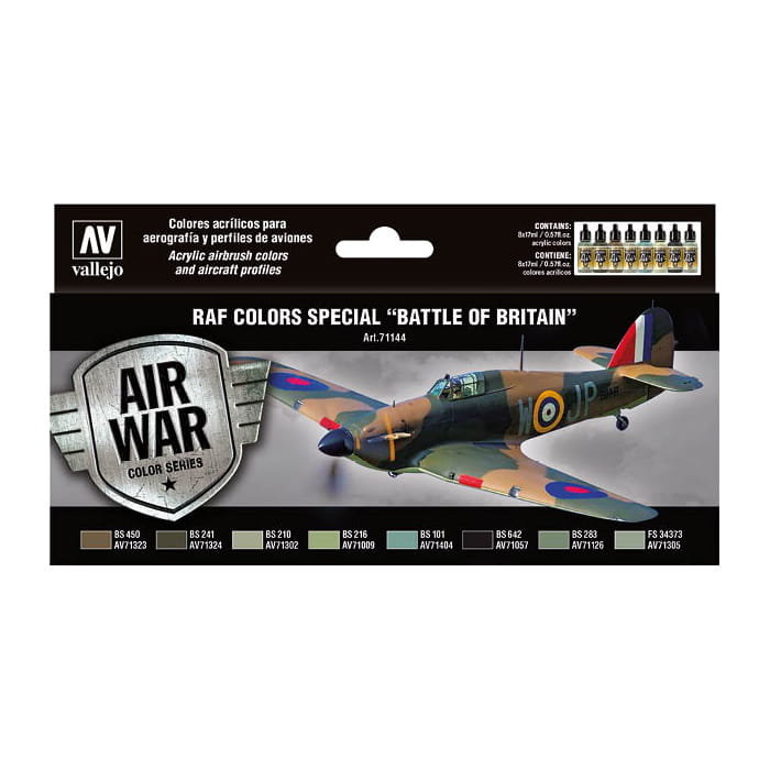 Zestaw Farb 71.144 Raf Colors Special Battle Of Britain, Vallejo, 8X17 ...