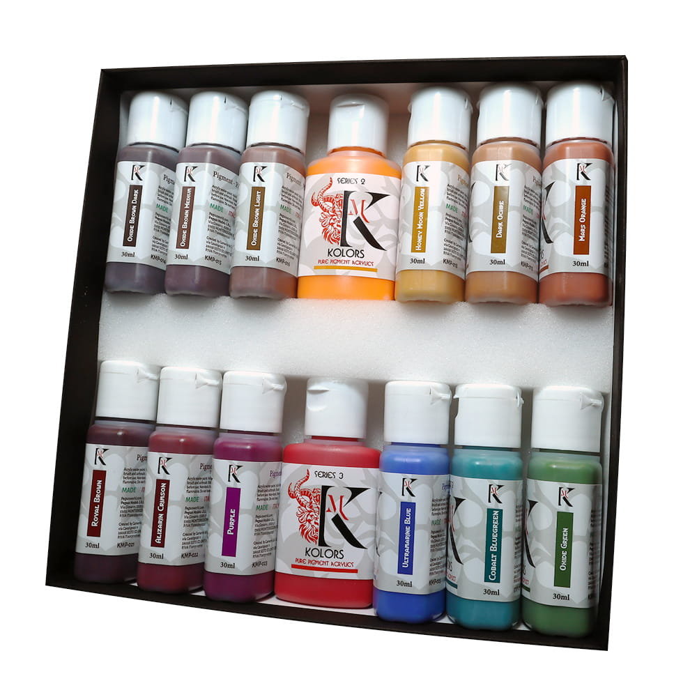 Zestaw farb Kimera Kolors Pure Pigment Acrylics Expansion Set Colors of ...
