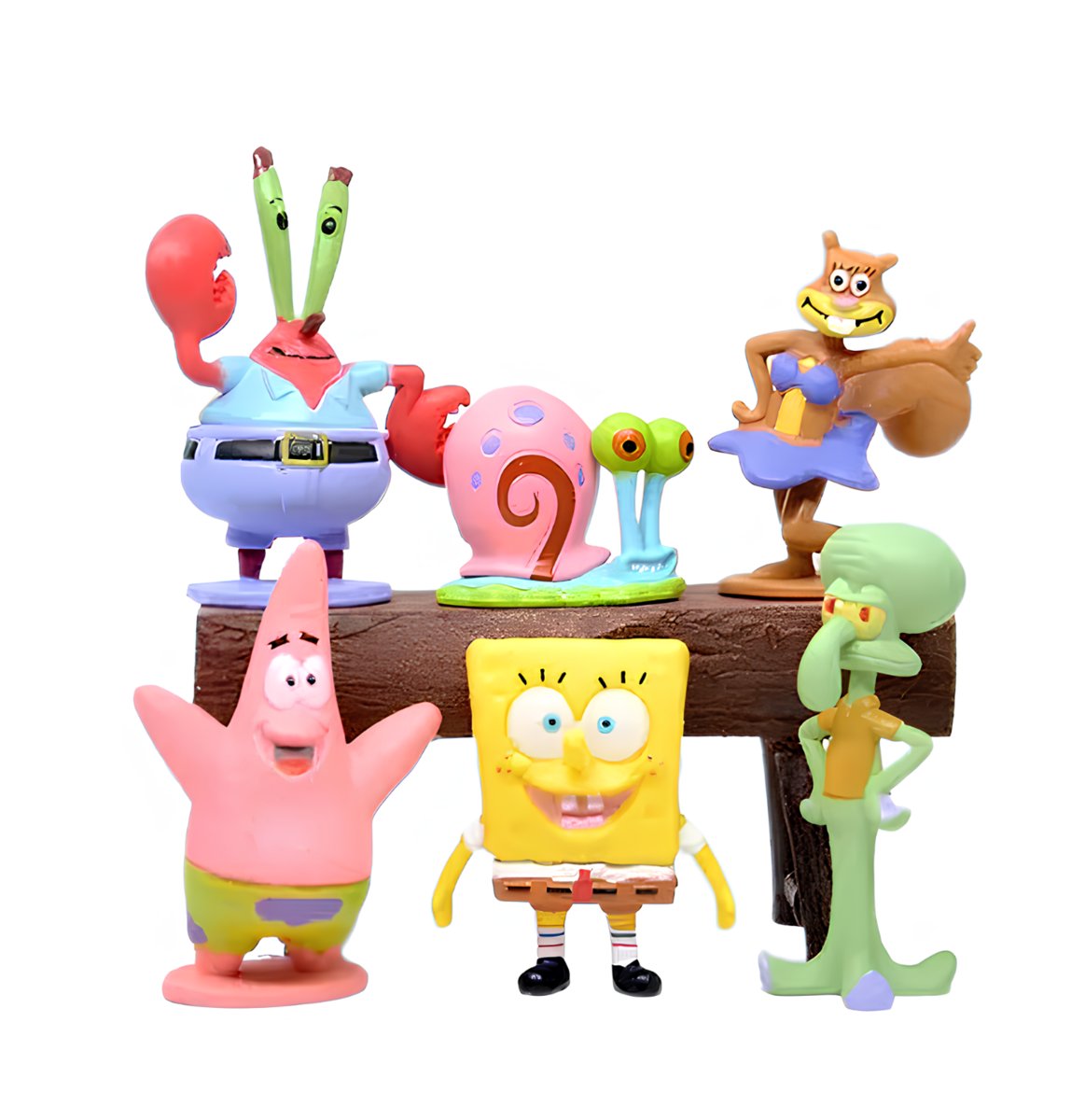 Zestaw figurek SpongeBob Kanciastoporty 6 szt. postacie z bajki ...