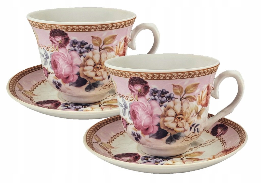 Zestaw Filiżanek W Kwiaty Porcelana 220 Ml 2 Szt. Dzień Babci - Inna marka | Sklep EMPIK.COM
