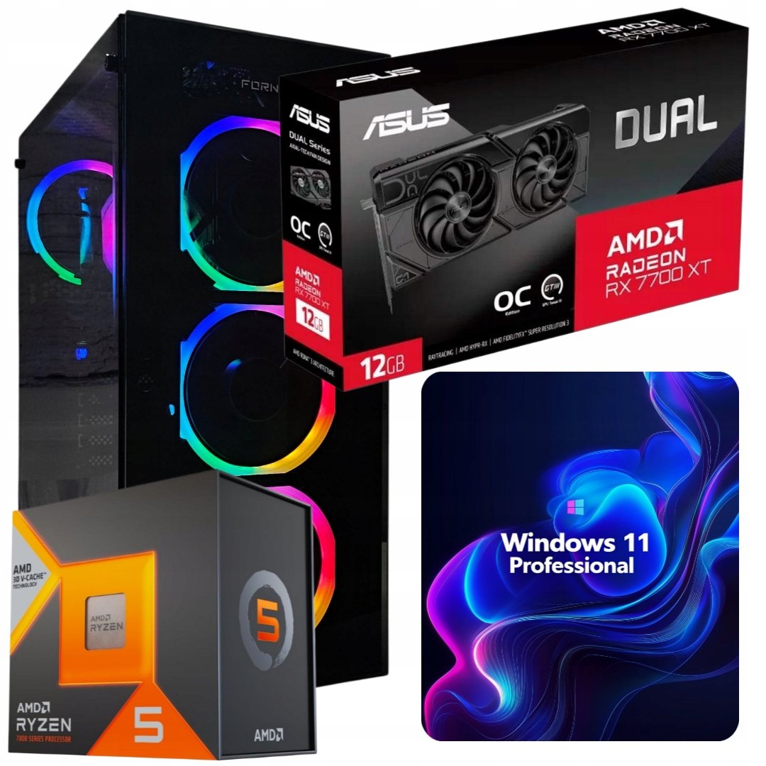 ZESTAW GAMINGOWY LEGION R5 7500F/32GB/RX7700XT/1TB SSD/W11 - Adronix ...