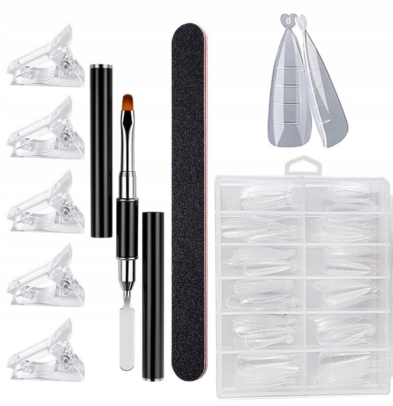 ZESTAW Górne Formy Dual form TIPSY MIGDAŁKI 120szt elastyczne PĘDZEL ...