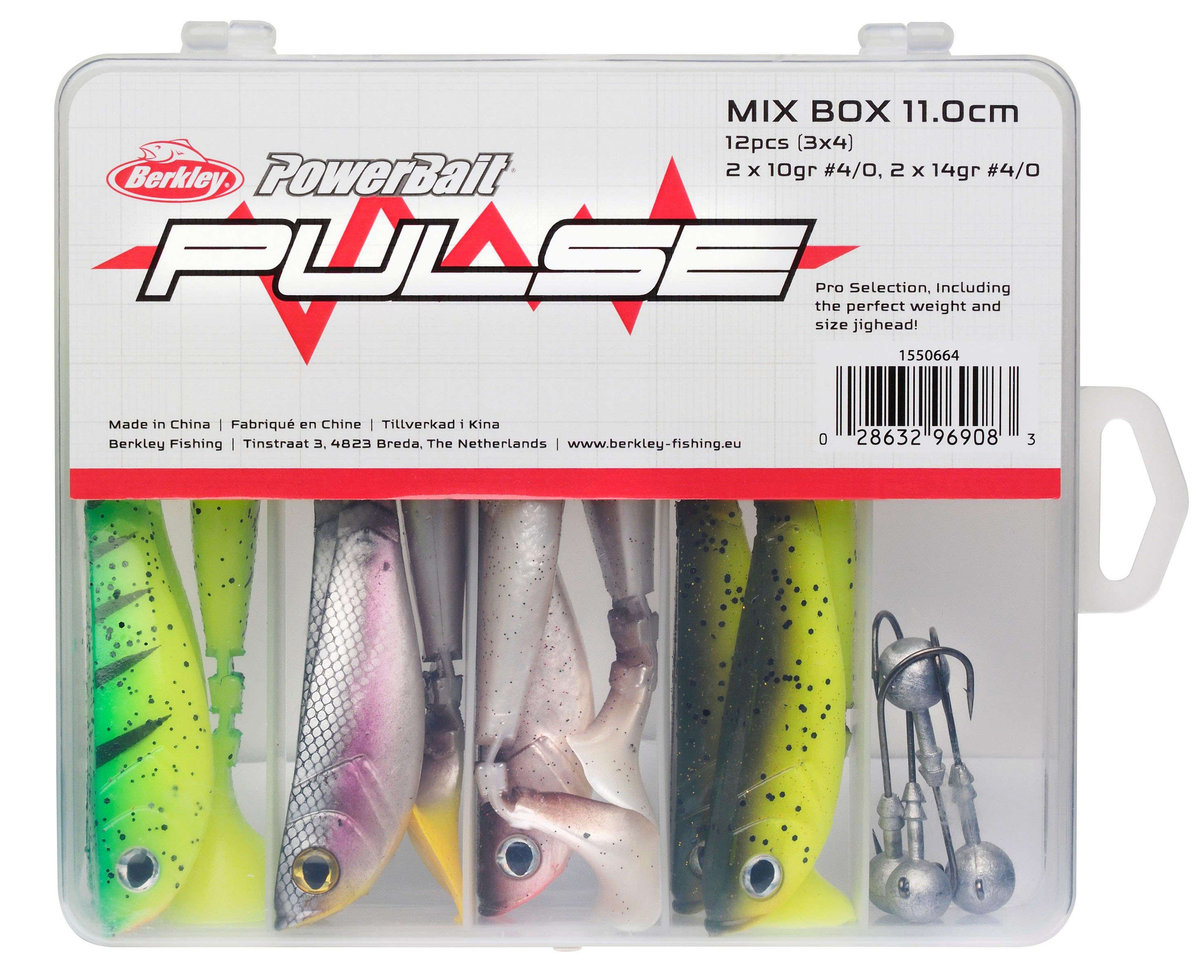 Zestaw gum Berkley Pulse Shad Mixbox z główkami - Inna marka | Sport ...