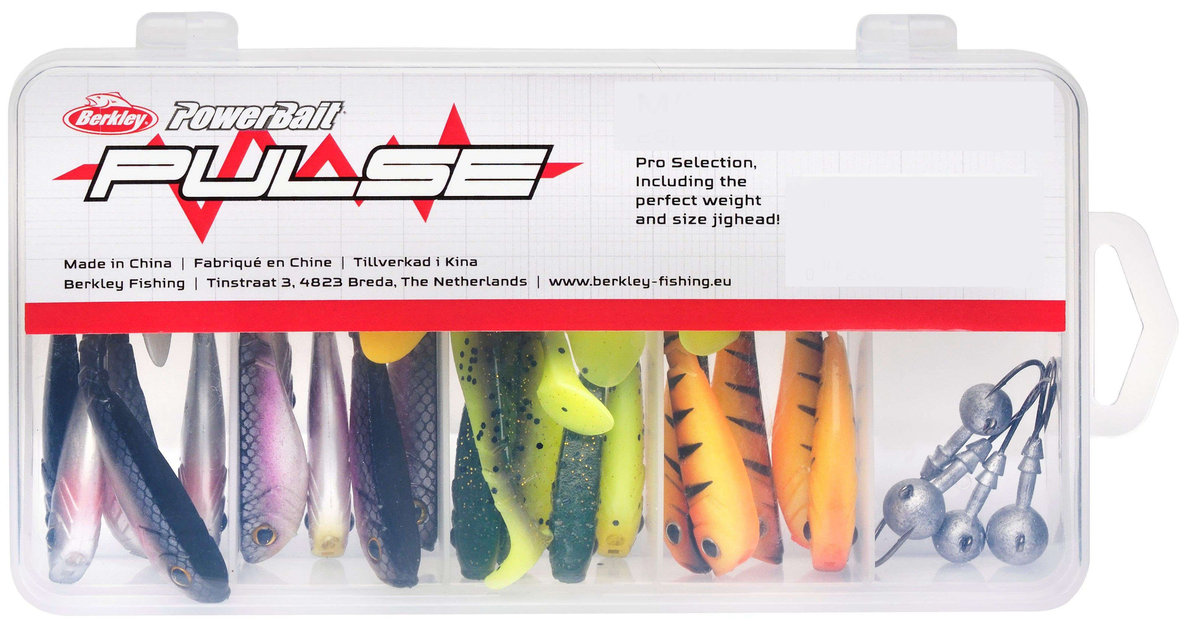 Zestaw gum Berkley Pulse Shad Mixbox z główkami - Inna marka | Sport ...