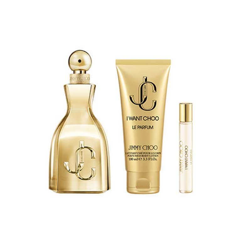 Zestaw Jimmy Choo I Want Choo Parfum 100ml + Parfum 7,5ml + Body Lotion ...