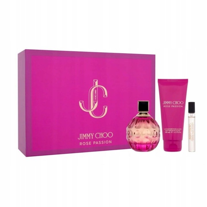 Zestaw Jimmy Choo Rose Passion Edp 100ml + Body Lotion 100ml + Edp 7 ...