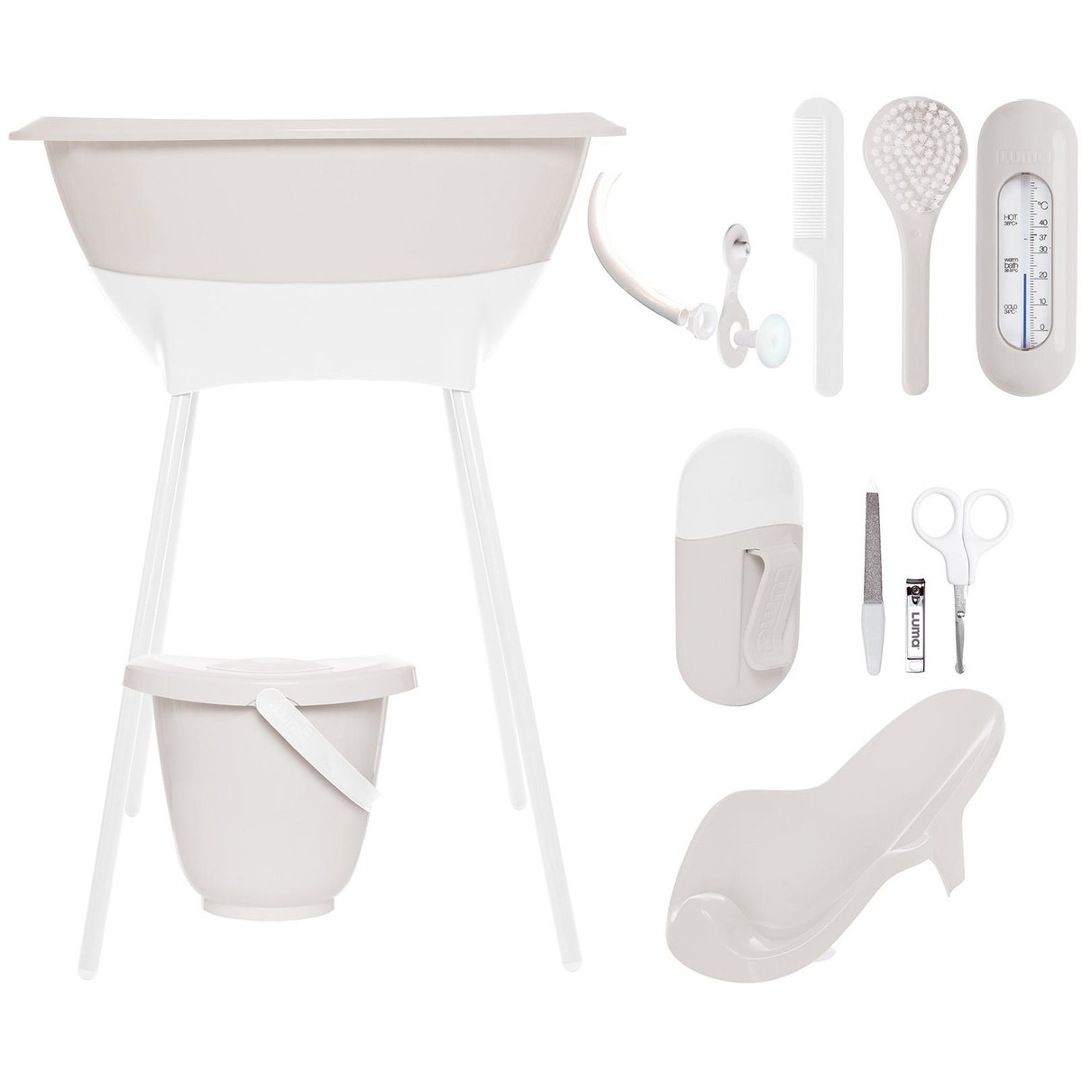 Zestaw kąpielowy 8 el. Pure oat / Luma - Luma | Sklep EMPIK.COM