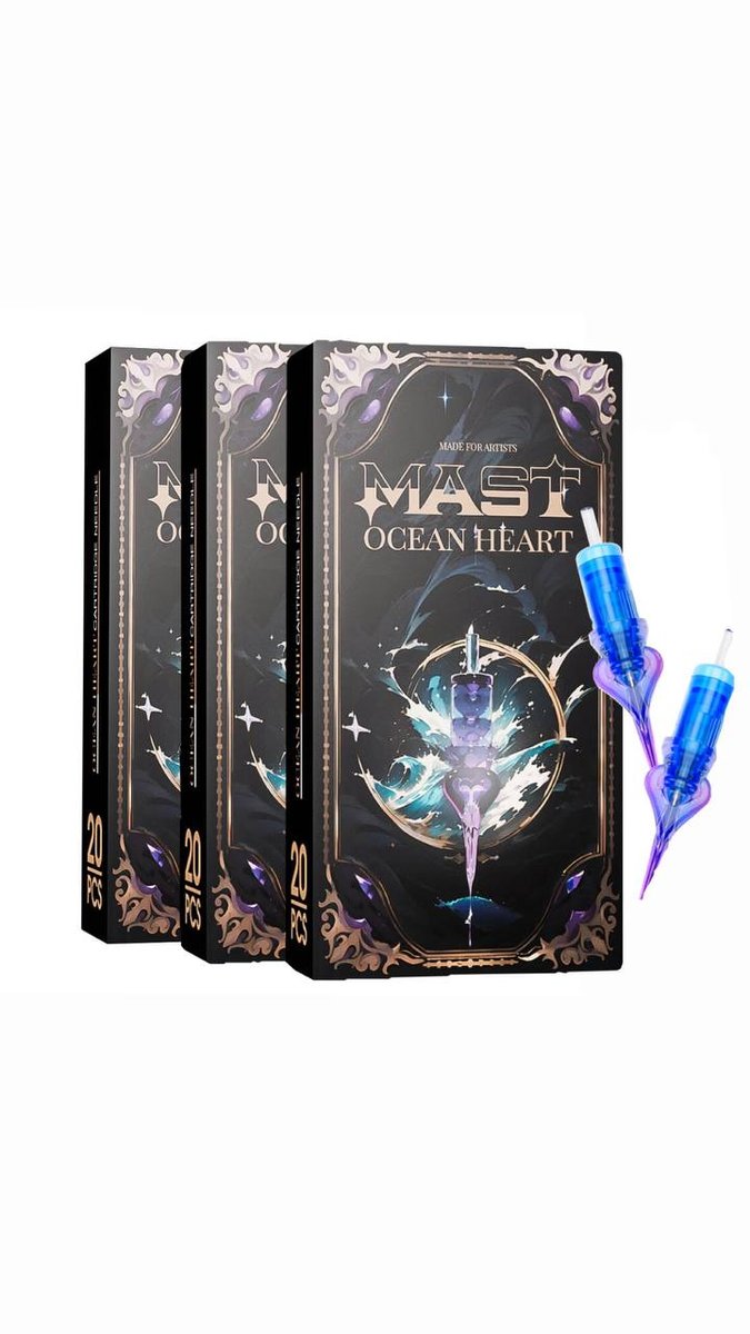 Zestaw kartridży mix Mast Ocean Heart, 3 op/60 szt (0801RLT, 1001RLT ...