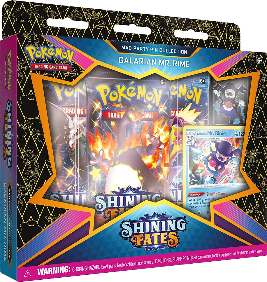 Zestaw karty Pokemon TCG: Shining Fates Mad Party Pin Collection ...