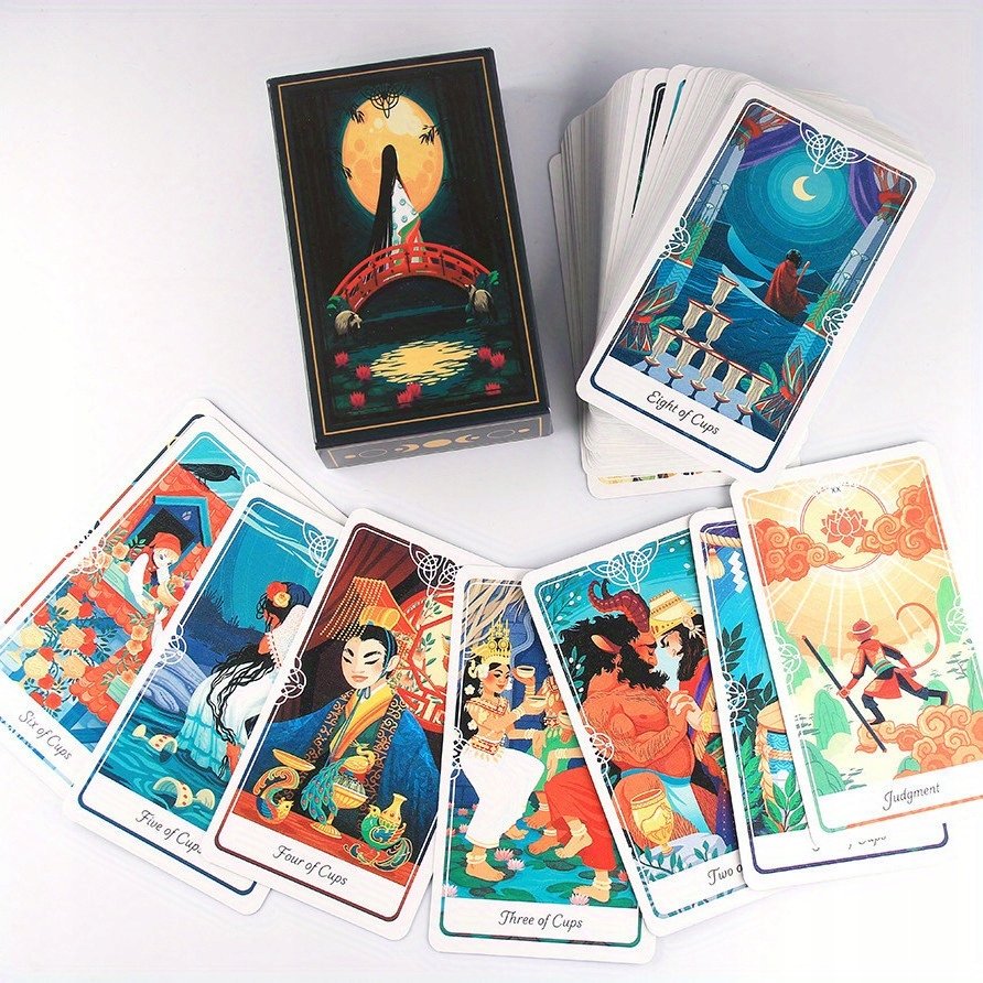 ZESTAW KARTY TAROTA tarot of the DIVINE Tarot 78 karty 10x6cm - Mygift ...