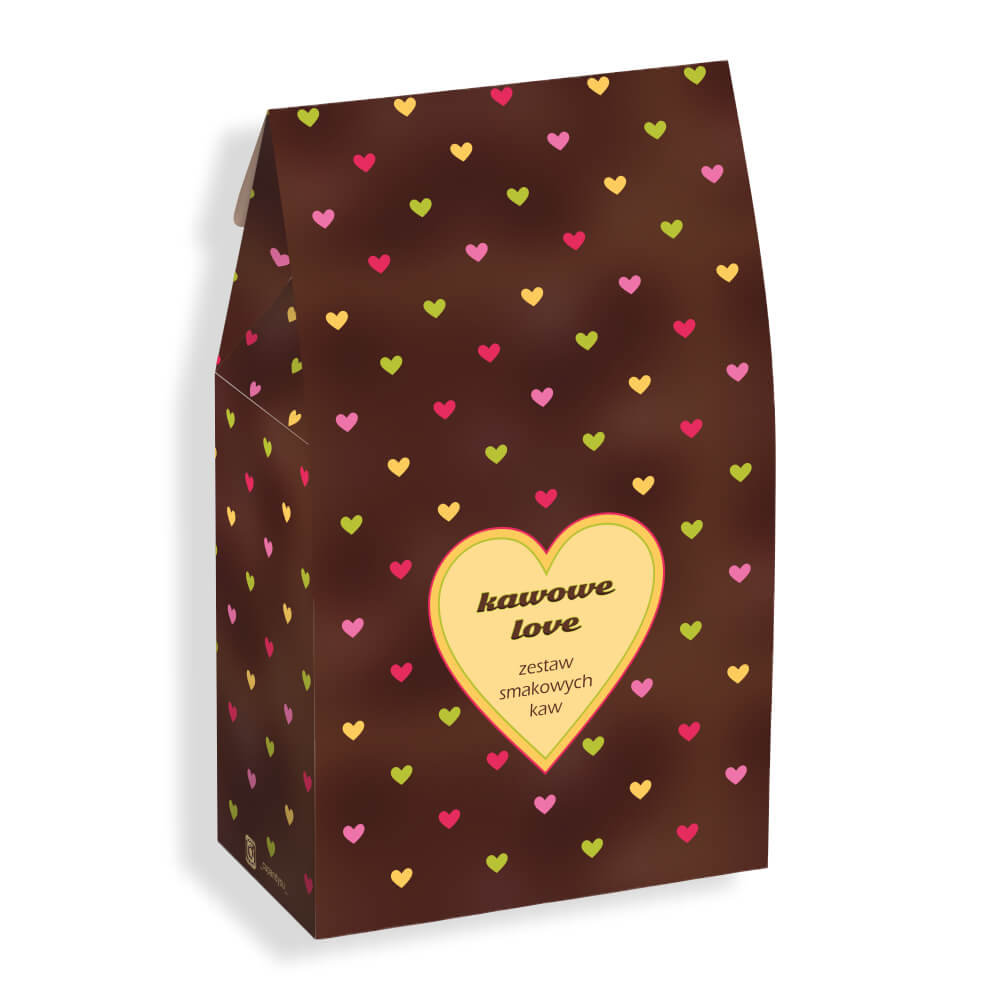 Zestaw kaw Kawowe love – prezent upominek dla zakochanych z kawą ...