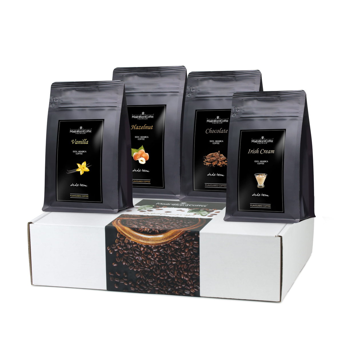 Zestaw kaw smakowych 4x250g - Magnificent Coffee | Sklep EMPIK.COM