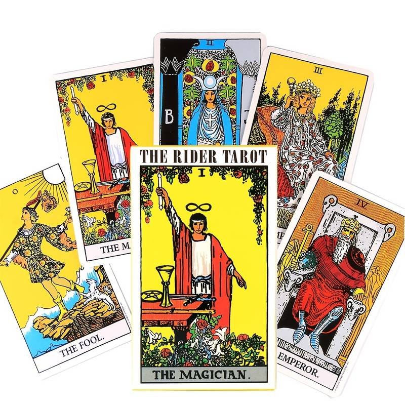 Zestaw Klasycznych Kart Tarota The Rider Tarot Wróżby Z Kart - Inna ...