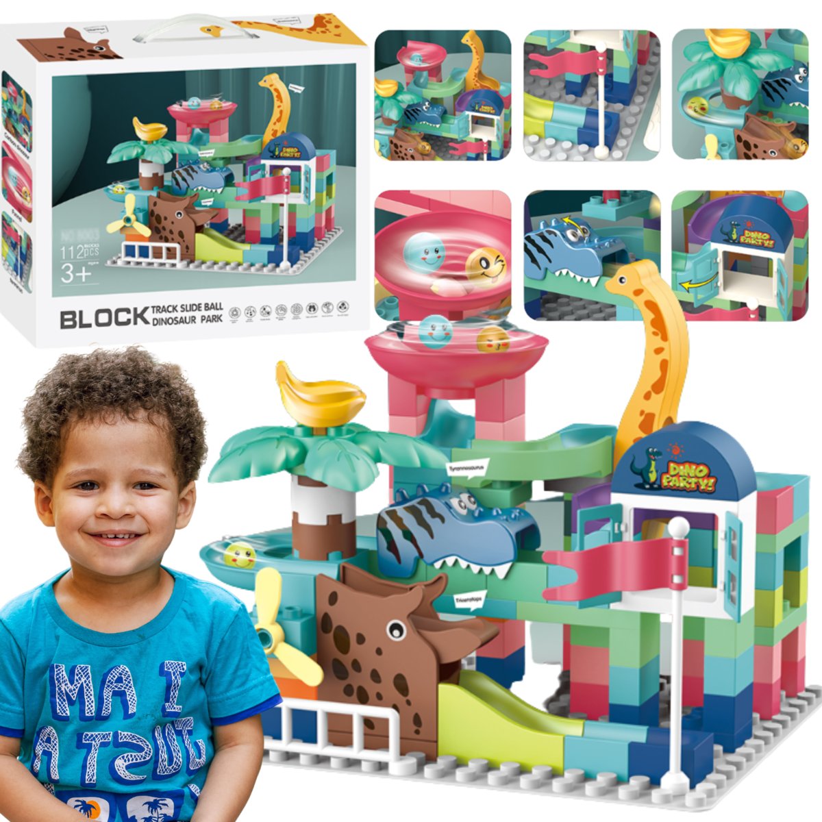 Zestaw Klocki Konstrukcyjne Duże Kolorowe 112El - Inna marka | Sklep EMPIK.COM