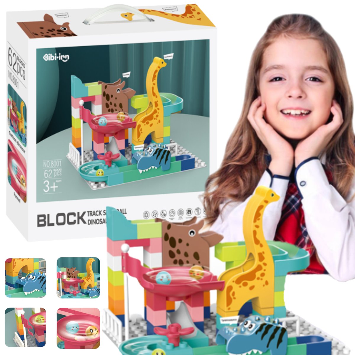 ZESTAW KLOCKI KONSTRUKCYJNE DUŻE KOLOROWE 62el - Inna marka | Sklep EMPIK.COM