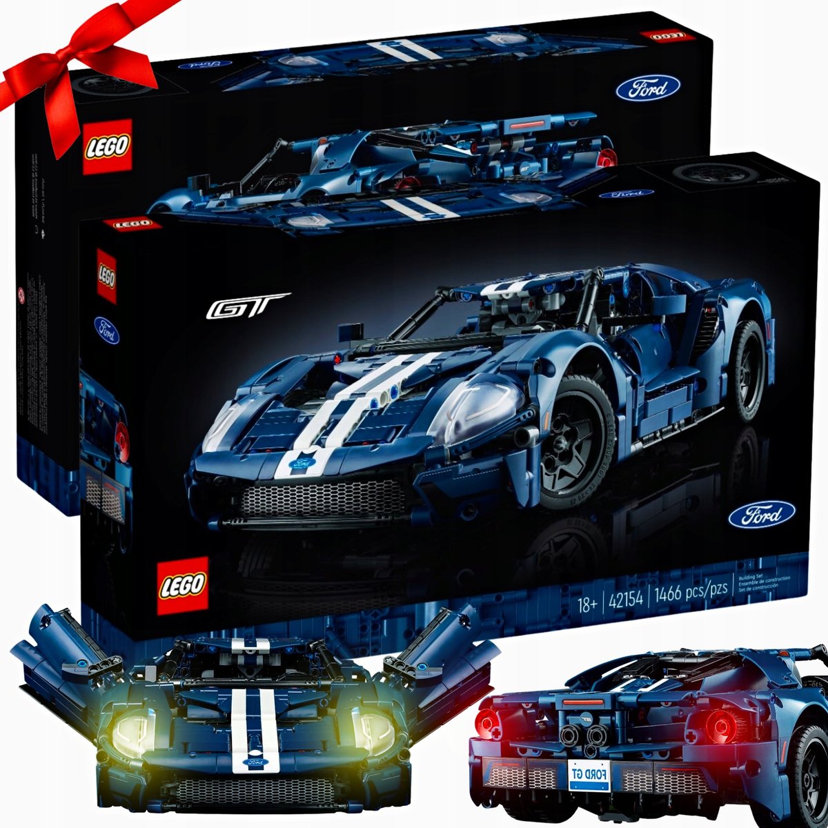 ZESTAW KLOCKÓW LEGO TECHNIC FORD GT SAMOCHÓD MODEL AUTO KLOCKI XXL NA ...