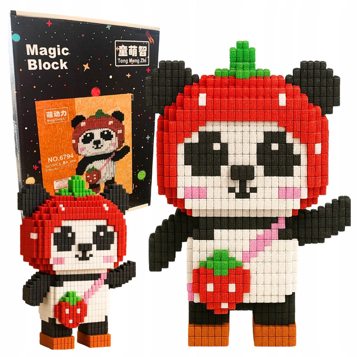 Zestaw Klocków Panda Klocki Konstrukcyjne Budowlane Panda Torebka 1800 ...