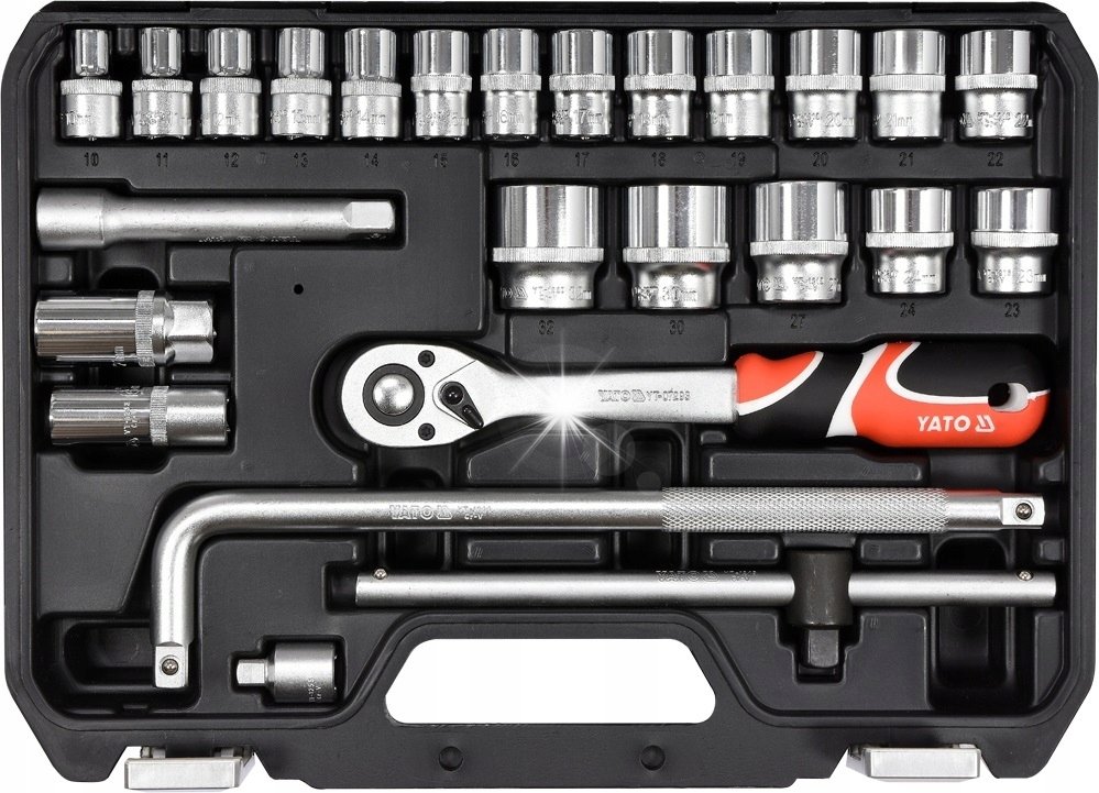 ZESTAW KLUCZY KLUCZE NASADOWE 1/2 YATO YT-38741 25 el - Inna marka | Sklep EMPIK.COM