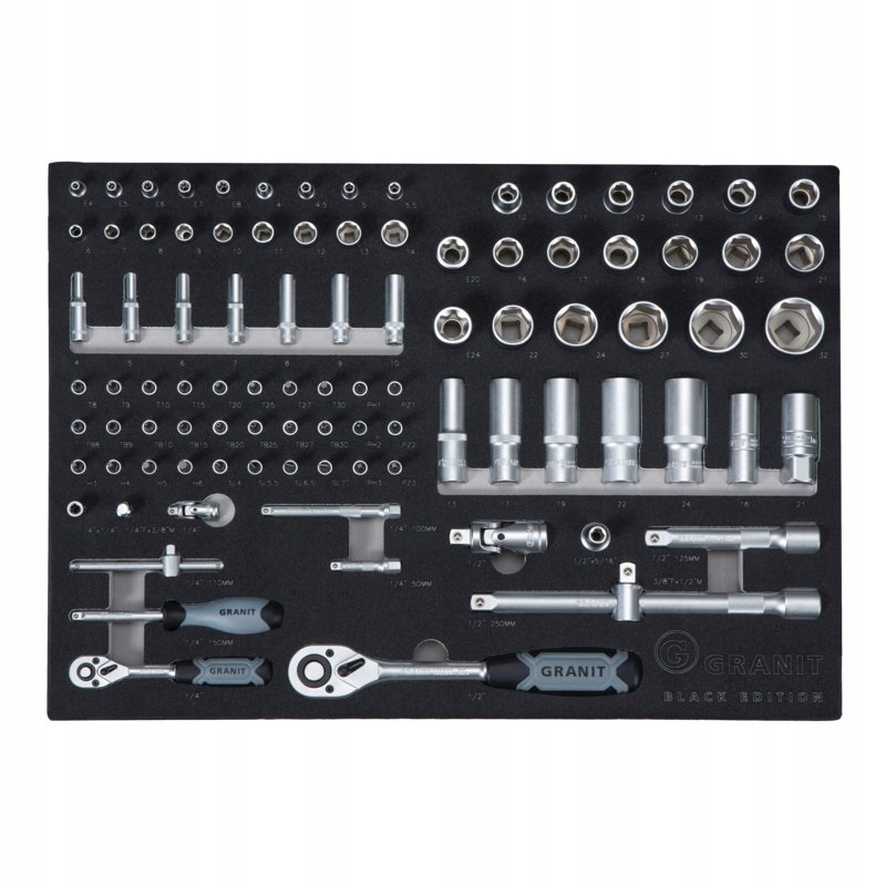 Zestaw Kluczy nasadowych 1/2 "+ 1/4" 94elementy - GRANIT | Sklep EMPIK.COM