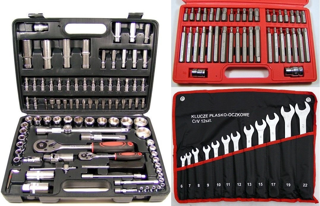 Zestaw Kluczy Nasadowych Klucze Nasadowe 147+ Torx - REXXER | Sklep EMPIK.COM