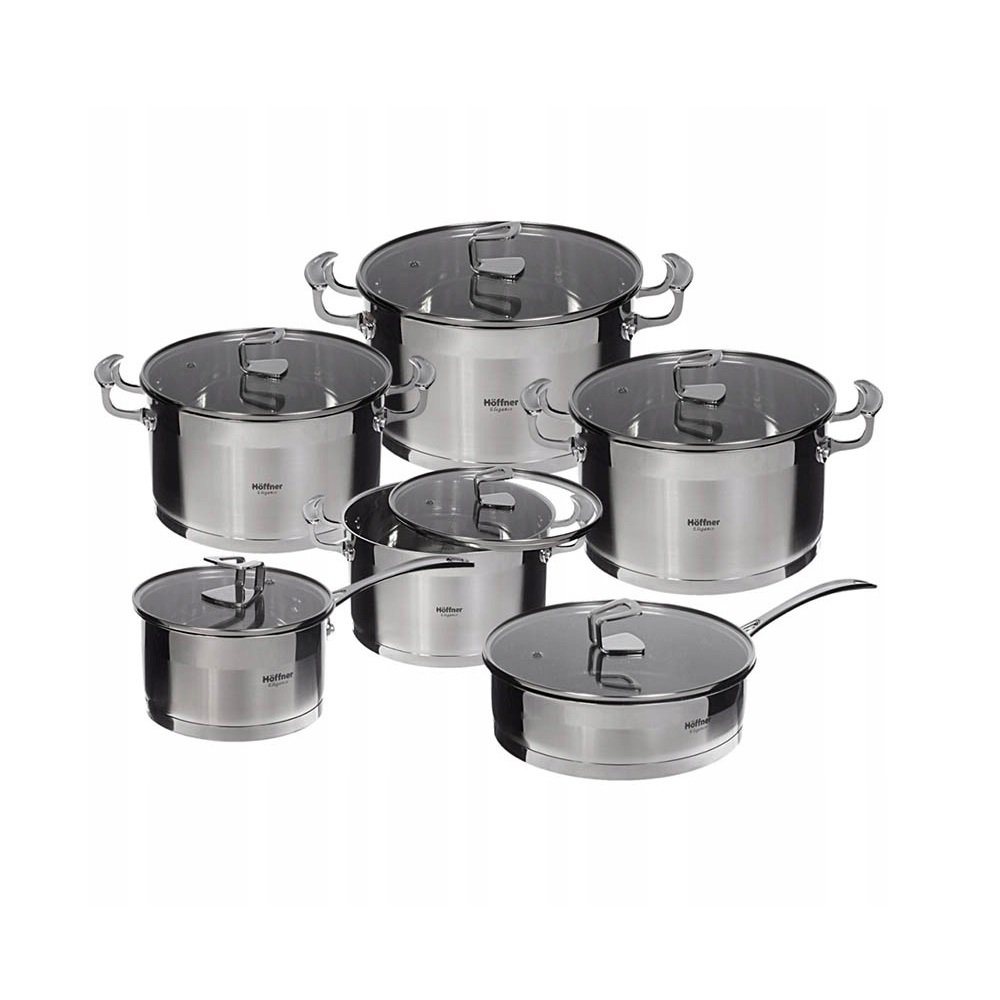 Zestaw komplet garnków 12el garnki stalowe HF-9977 - Inna marka | Sklep ...