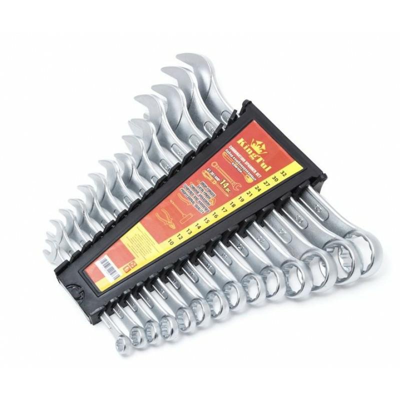 Zestaw komplet kluczy płasko-oczkowych klucze płasko-oczkowe 14el 10 ...